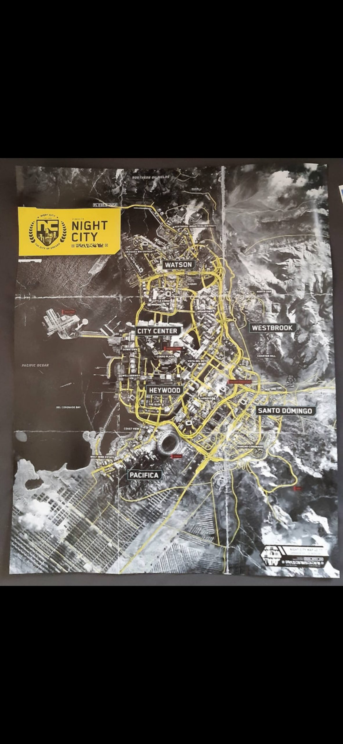 Confira o mapa de Night City, a cidade principal de Cyberpunk 2077 ...